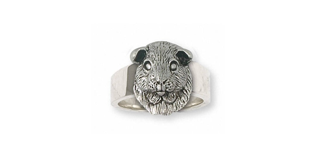 Guinea Pig Ring Jewelry Sterling Silver Handmade Piggie Ring GP2-R - Etsy
