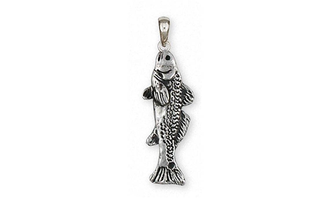Redfish Pendant Sterling Silver Sport Fish Necklace RF1-P - Etsy