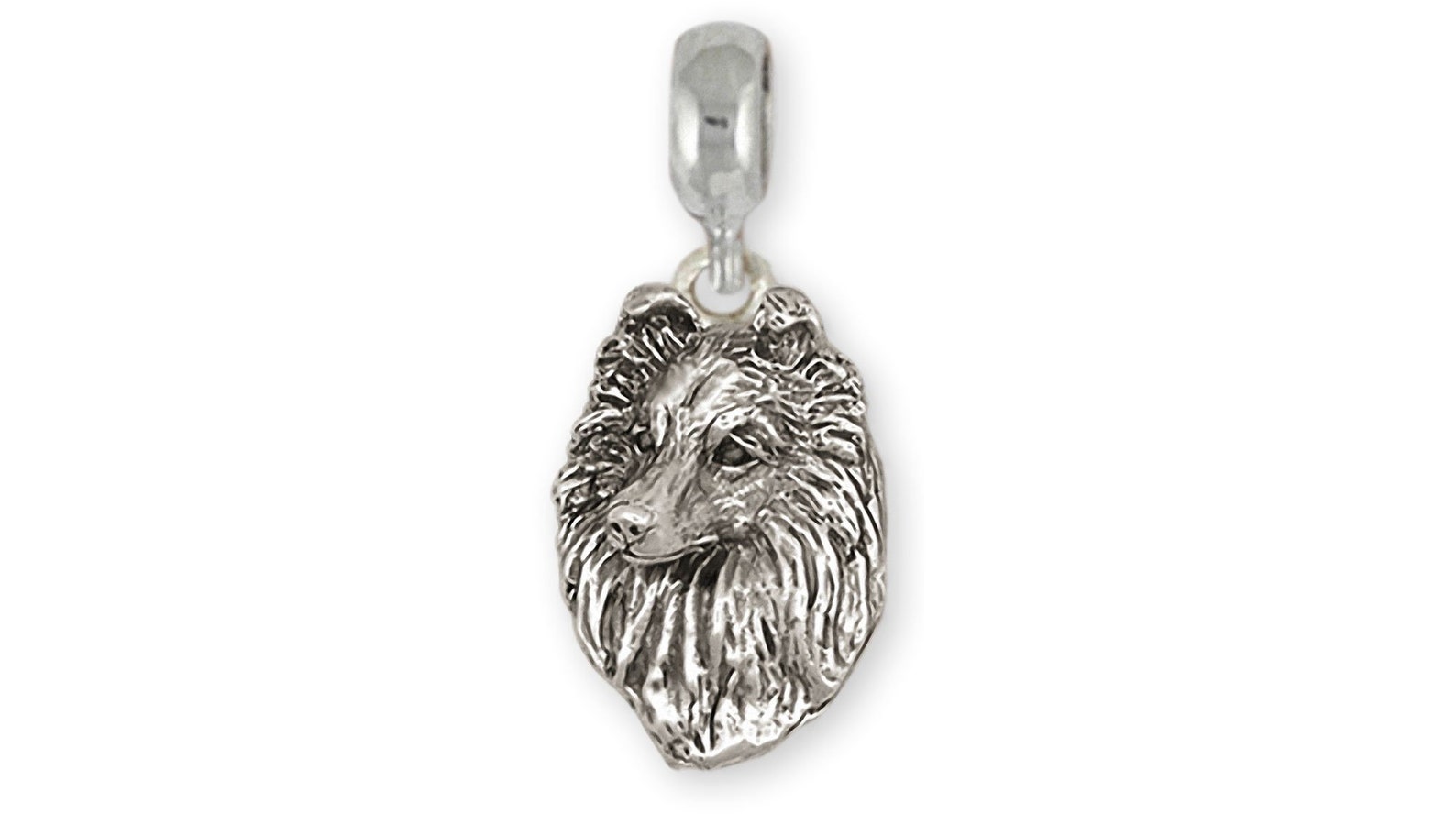 Sheltie Jewelry Sterling Silver Handmade Sheltie Charm Slide This Charm ...