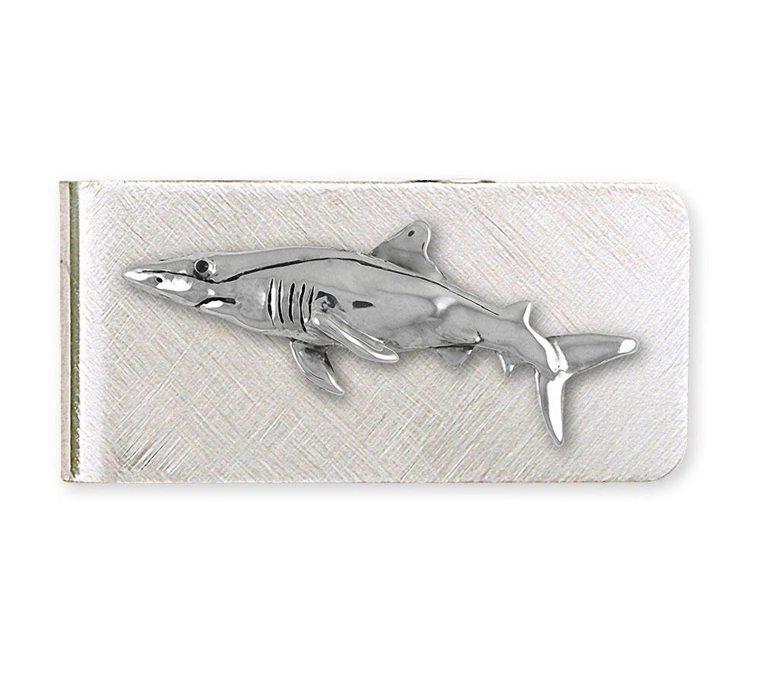 Shark Jewelry Shark Money Clip Jewelry Sterling Silver Handmade Shark ...