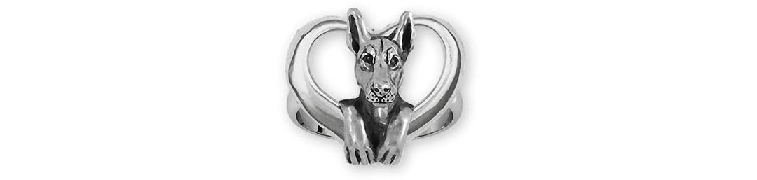 Doberman Ring Sterling Silver Handmade Doberman Pinscher Jewelry DB7-R ...