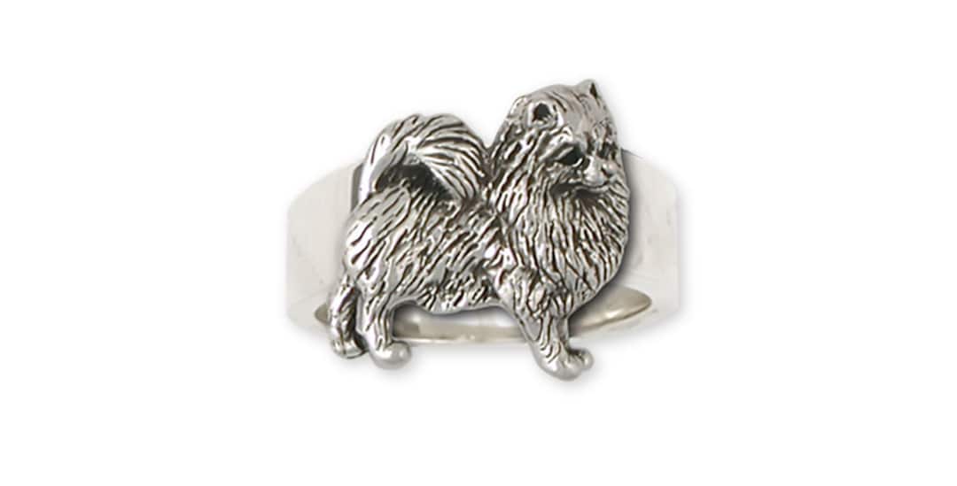 Pomeranian Jewelry Pomeranian Ring Handmade Sterling Silver Dog Jewelry ...