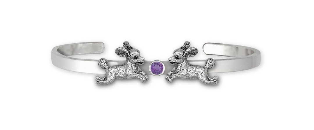 Poodle Jewelry Sterling Silver Handmade Poodle Bracelet PD232X-SCB - Etsy