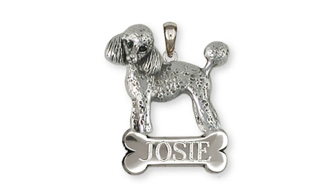 Poodle Jewelry Poodle Personalized Pendant Handmade Sterling Silver ...