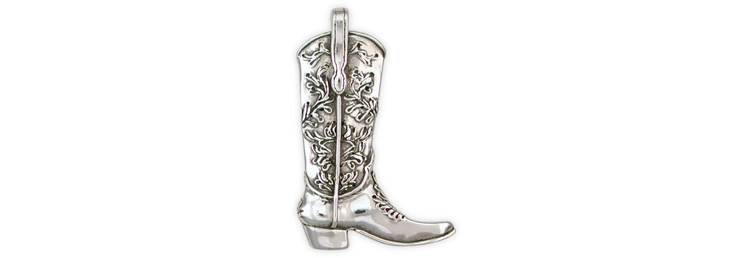 Boot Jewelry Sterling Silver Handmade Western Boot Pendant BT1-P - Etsy