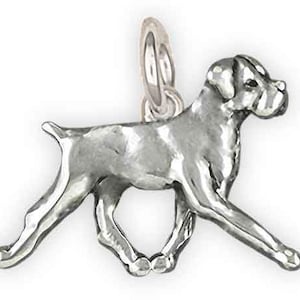 Boxer Jewelry Sterling Silver Handmade Boxer Dog Charm BX11-C - Etsy