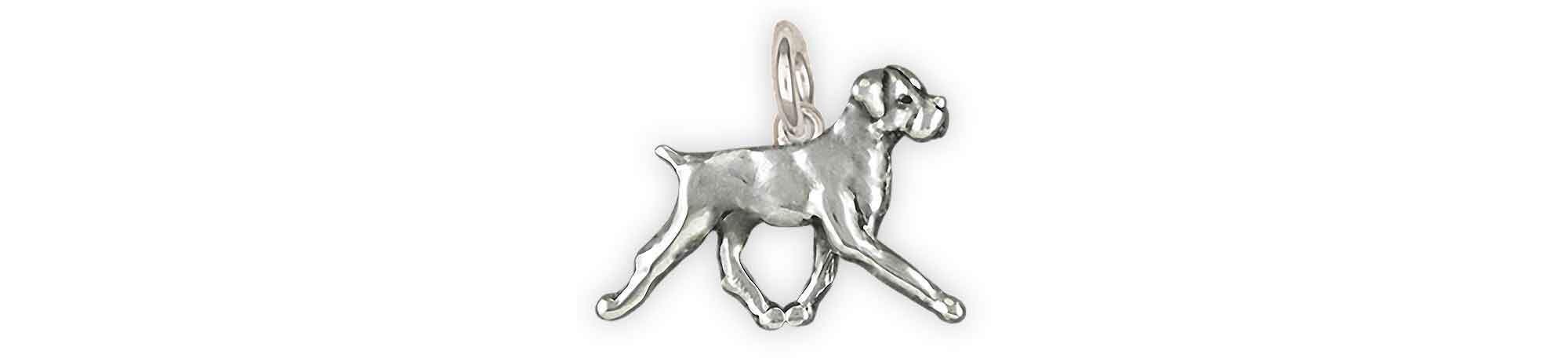 Boxer Jewelry Sterling Silver Handmade Boxer Dog Charm BX11-C - Etsy
