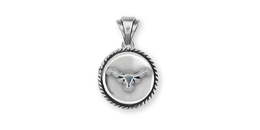 Longhorn Jewelry Sterling Silver Handmade Longhorn Pendant LSP-DP - Etsy
