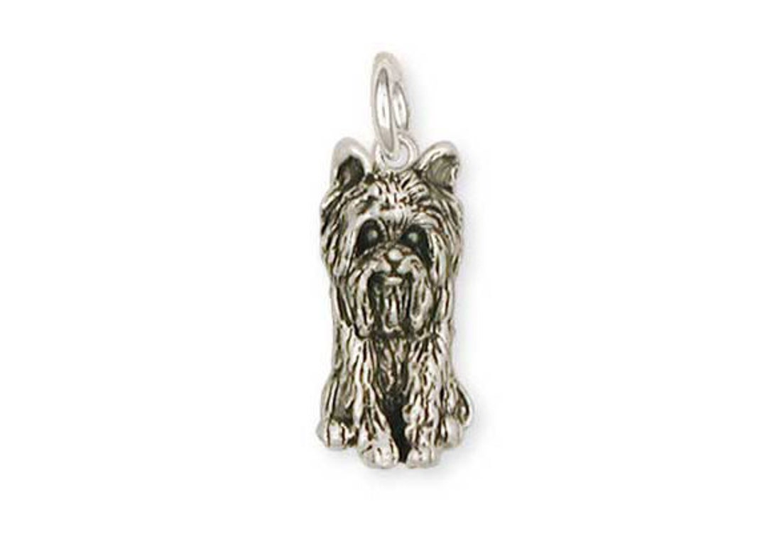 Yorkie Yorkshire Terrier Charm Jewelry Sterling Silver Yorkie Yorkshire ...