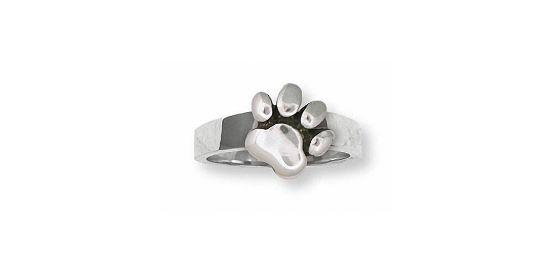 Dog Paw RING Jewelry Dog Paw Ring Jewelry Sterling Silver Handmade Dog ...