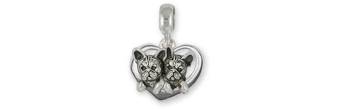 French Bulldog Pandora Charm Slide Sterling Silver Handmade Frenchie ...