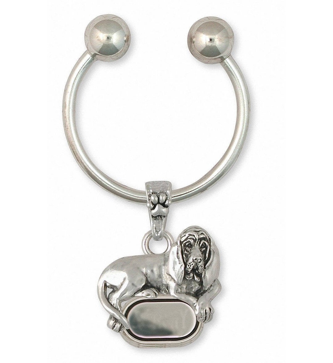 Bloodhound Jewelry Bloodhound Key Ring Jewelry Sterling Silver Handmade ...