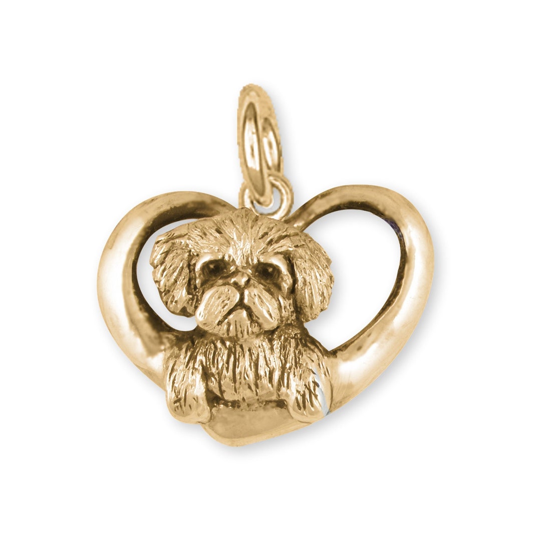 Maltese Jewelry 14k Gold Handmade Maltese Charm ML16T-CG - Etsy