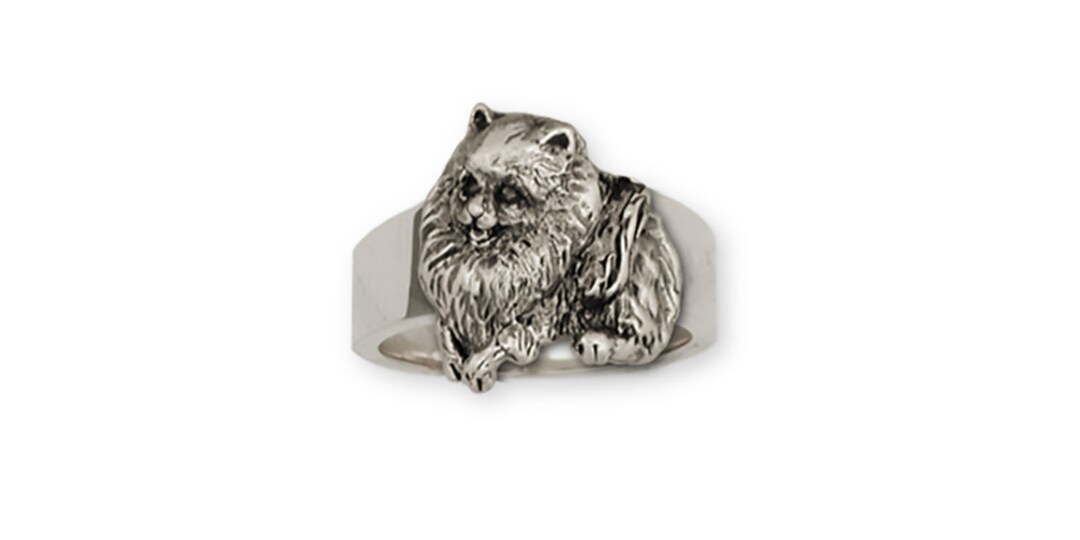 Pomeranian Jewelry Pomeranian Ring Handmade Sterling Silver Dog Jewelry ...