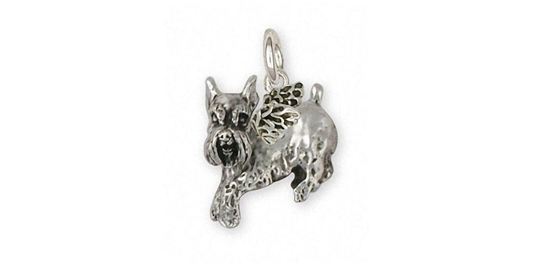 Schnauzer Angel Jewelry Schnauzer Angel Charm Jewelry Sterling Silver ...