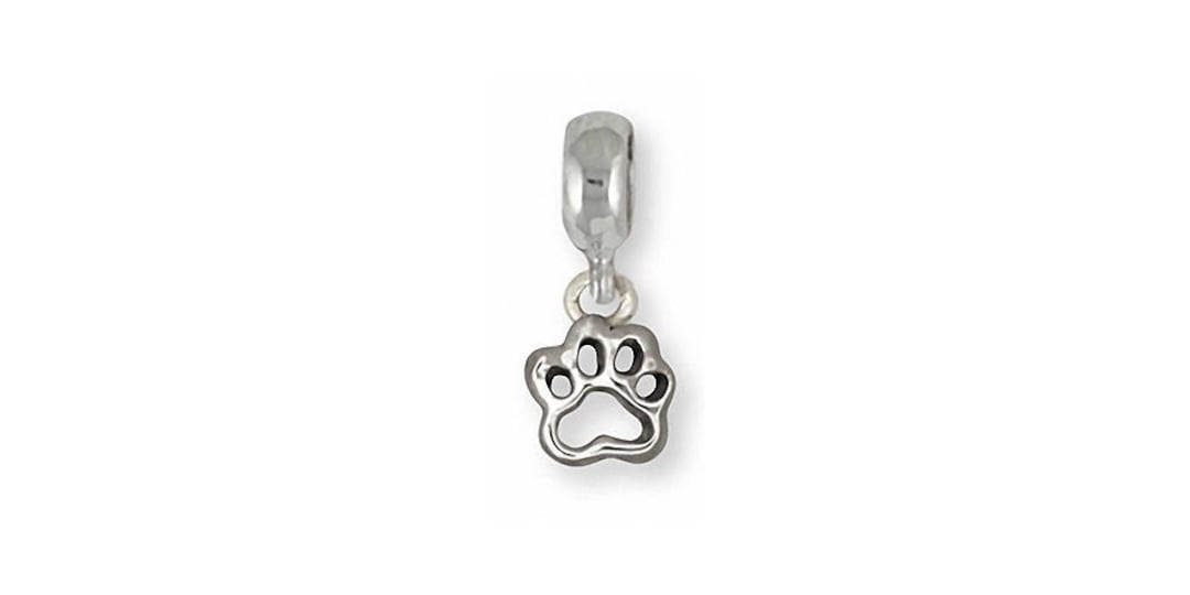 Dog Paw Pandora Jewelry Dog Paw Charm Slide Jewelry Sterling Silver ...