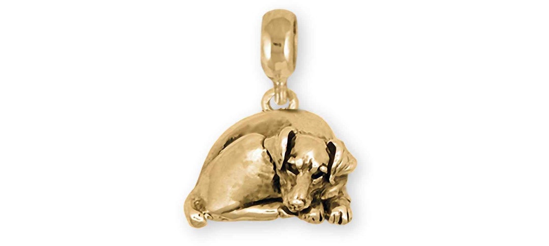 Jack Russell Jewelry 14k Gold Handmade Jack Russell Terrier Charm Slide ...