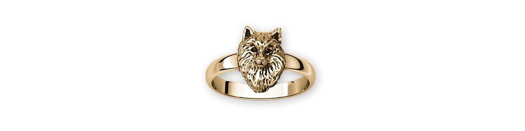 Samoyed Schmuck 14k Gelbgold HandgemachtEr Samamoyed Ring SM2-RG - Etsy ...
