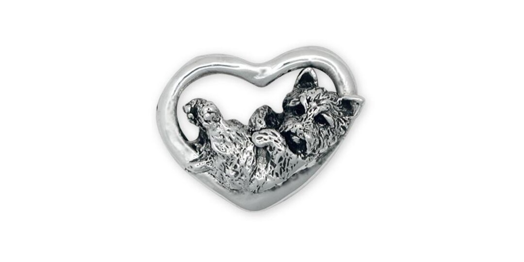 Cairn Terrier Brooch Pin Jewelry Sterling Silver Handmade Dog Brooch ...