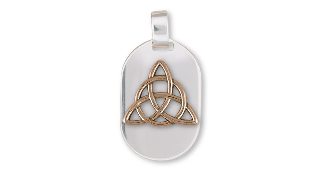 Father and Son Celtic Knot Pendant Jewelry Sterling Silver and Yellow ...