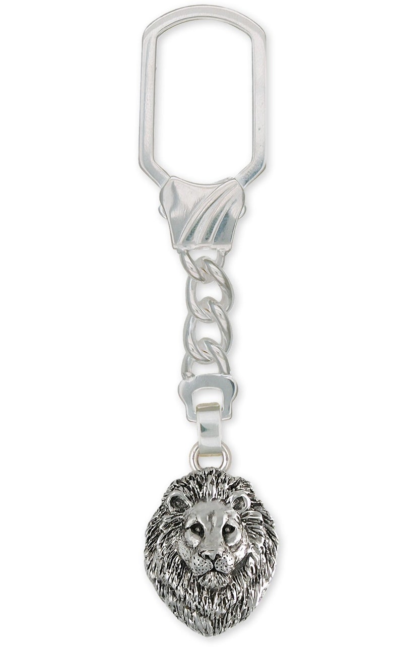 Lion Jewelry Lion Key Ring Jewelry Sterling Silver Handmade Lion Key ...