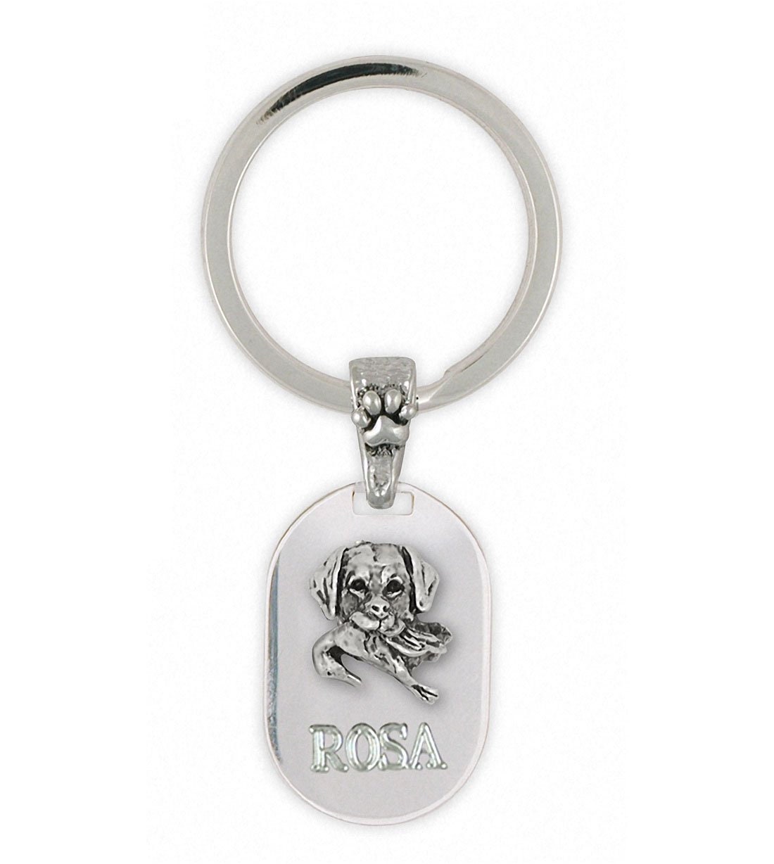 Labrador Retriever Key Ring Jewelry Sterling Silver Handmade - Etsy UK