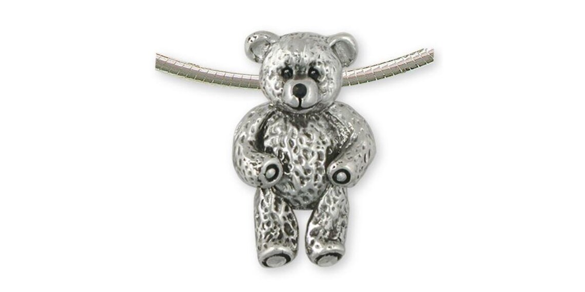 Teddy Bear Jewelry Teddy Bear Pendant Jewelry Sterling Silver - Etsy