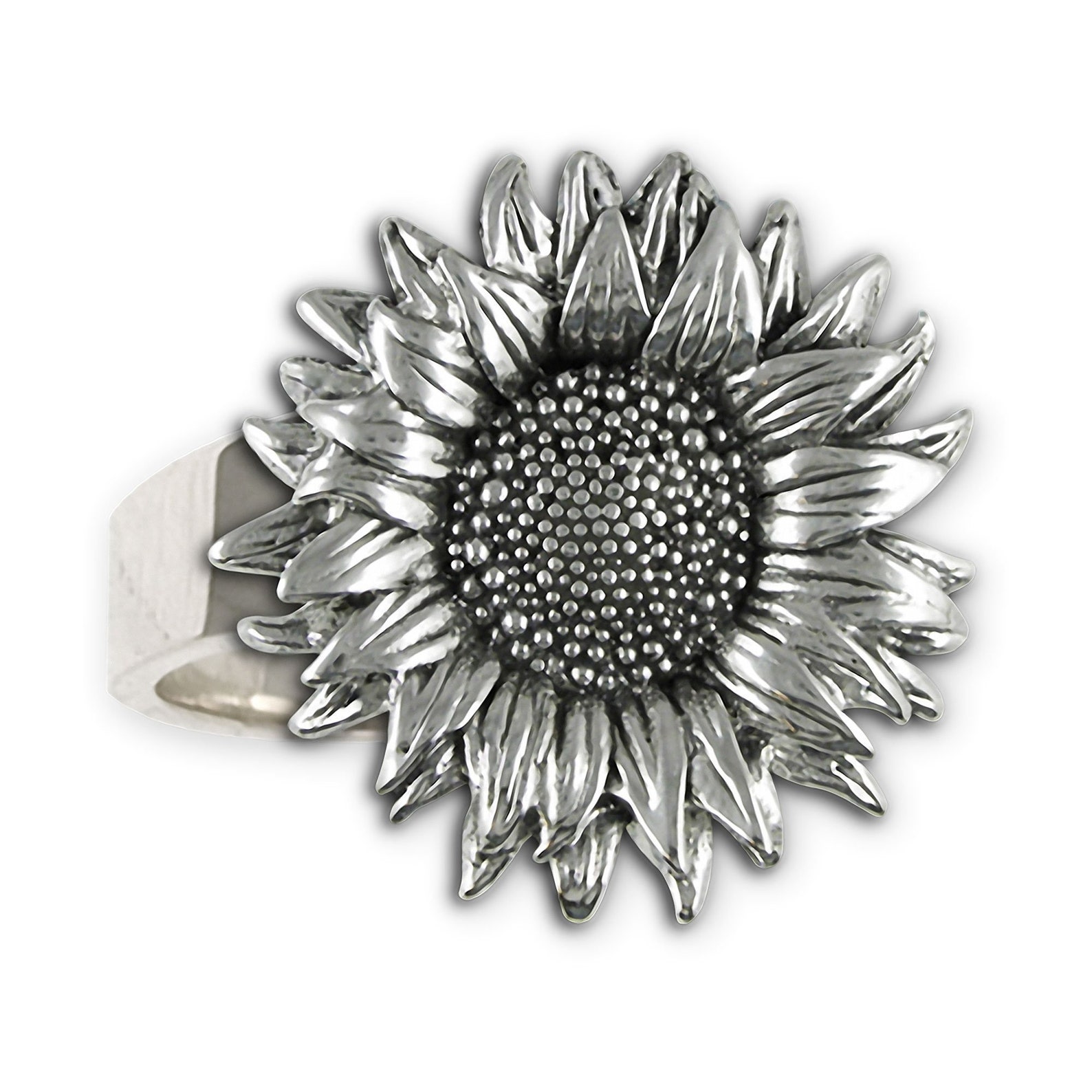 Sunflower Jewelry Sterling Silver Handmade Sunflower Ring - Etsy