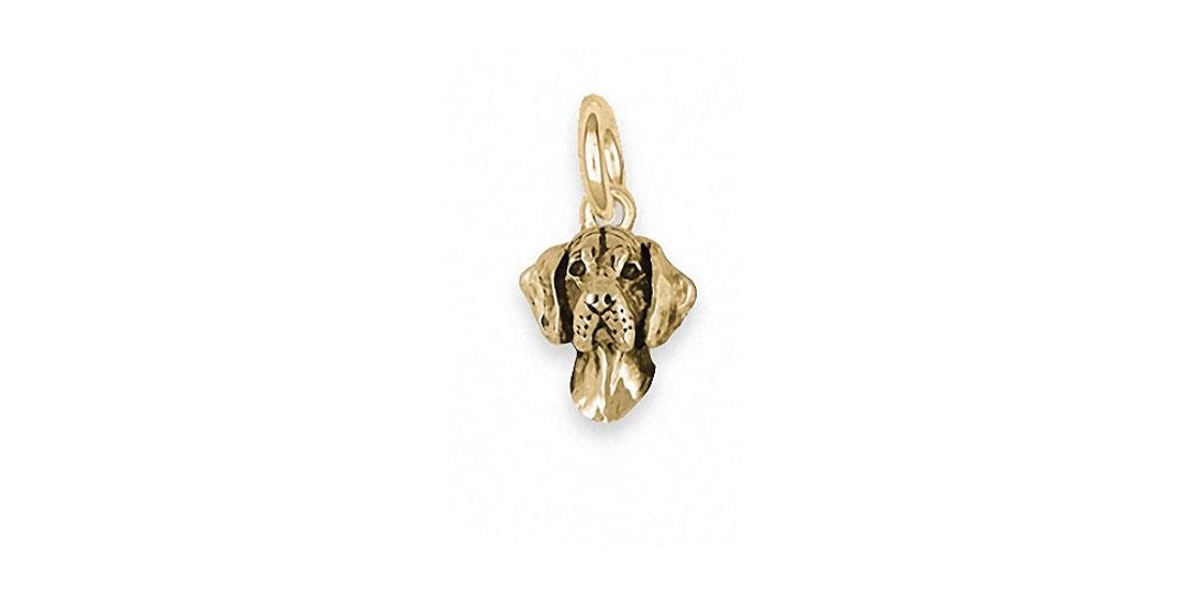 Great Dane Jewelry Great Dane Charm Jewelry 14k Gold Handmade Dog Charm ...