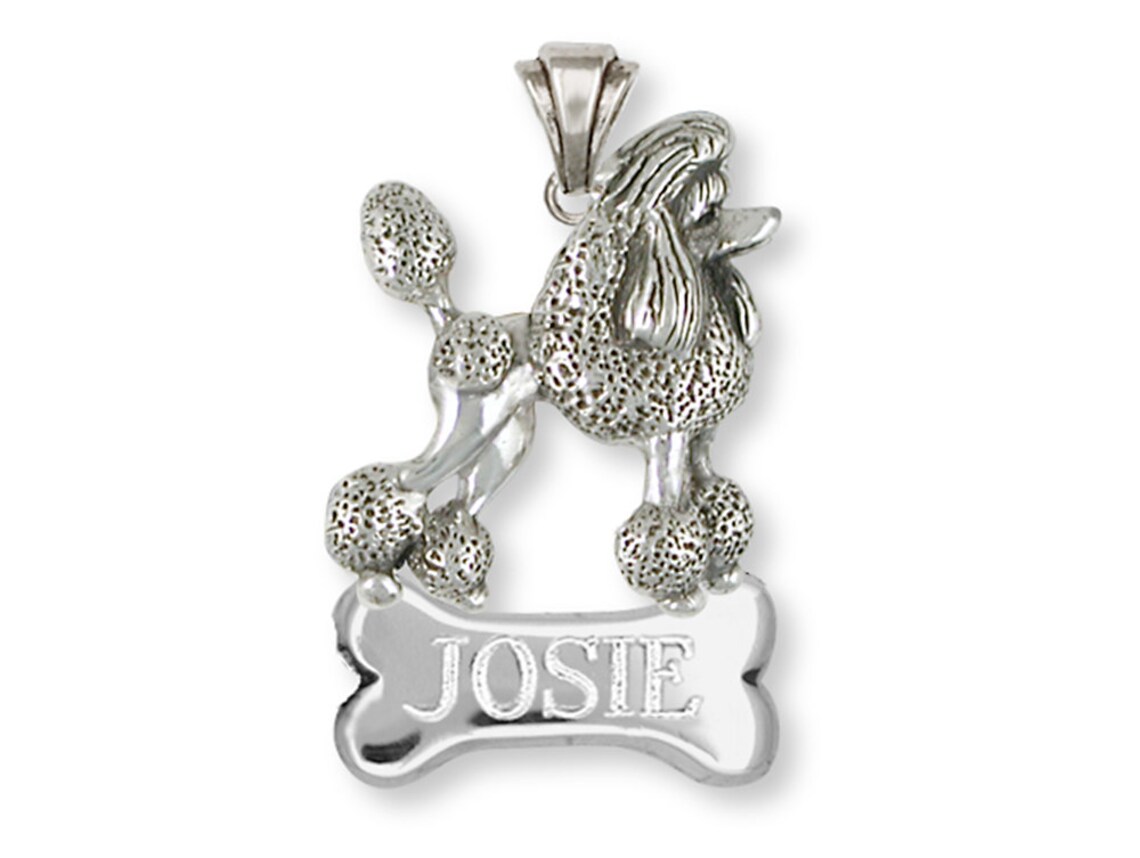 Poodle Jewelry Poodle Personalized Pendant Handmade Sterling - Etsy