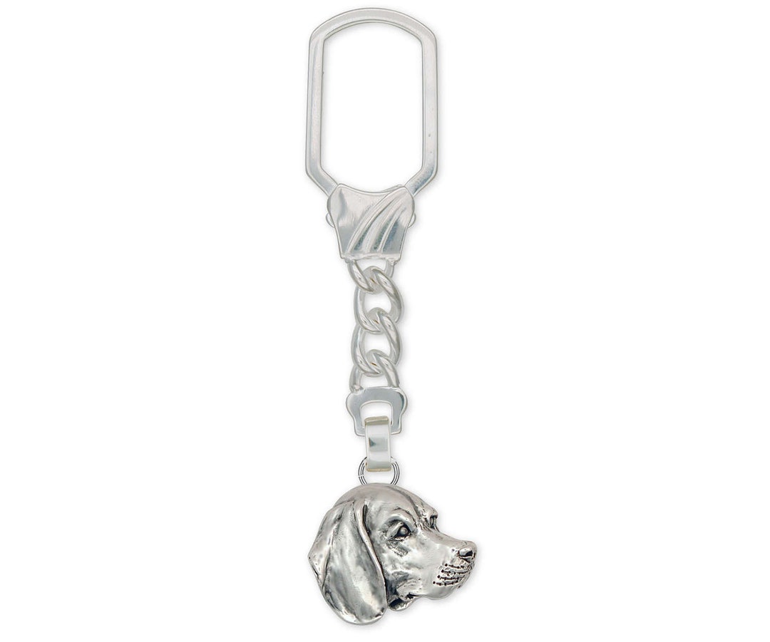 Beagle Jewelry Beagle Key Ring Jewelry Sterling Silver Handmade Dog Key ...