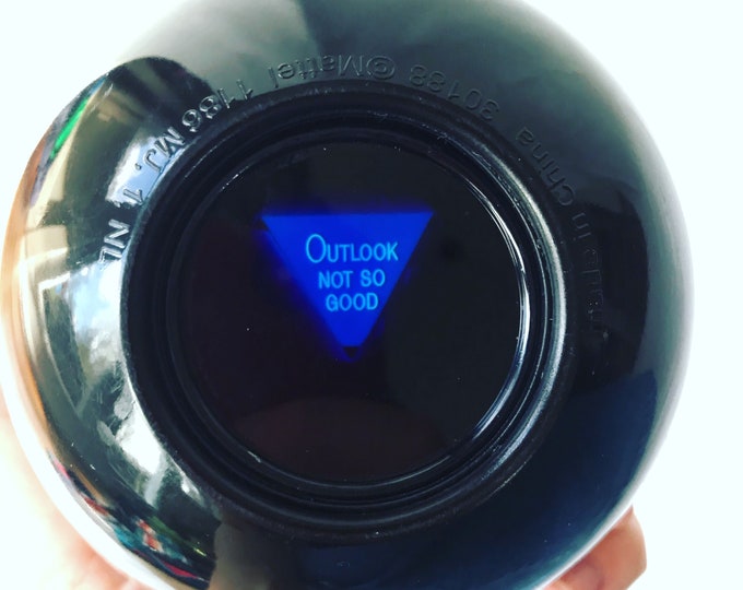 Vintage Magic 8 Fortune Telling Ball 80s 90s Iconic Toy Mattel Retro ...