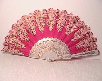 Vintage hand fan | Etsy