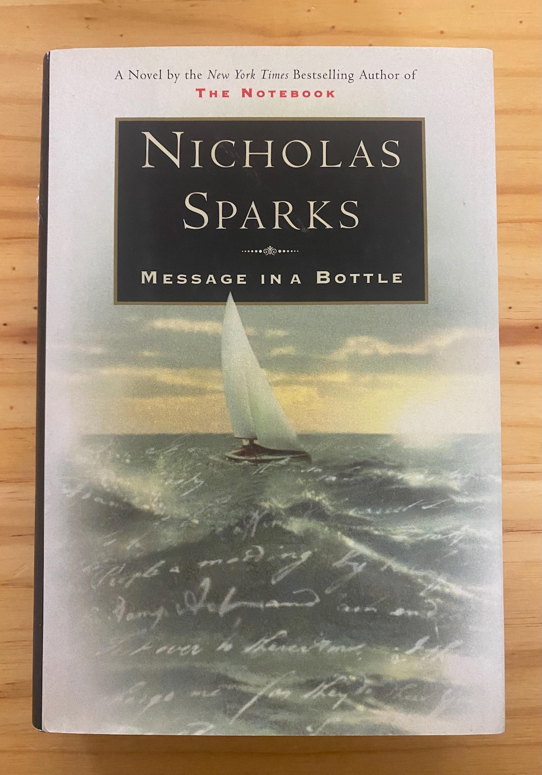 MESSAGE IN A BOTTLE By: Nicholas Sparks First Edition (hcdj) - Etsy