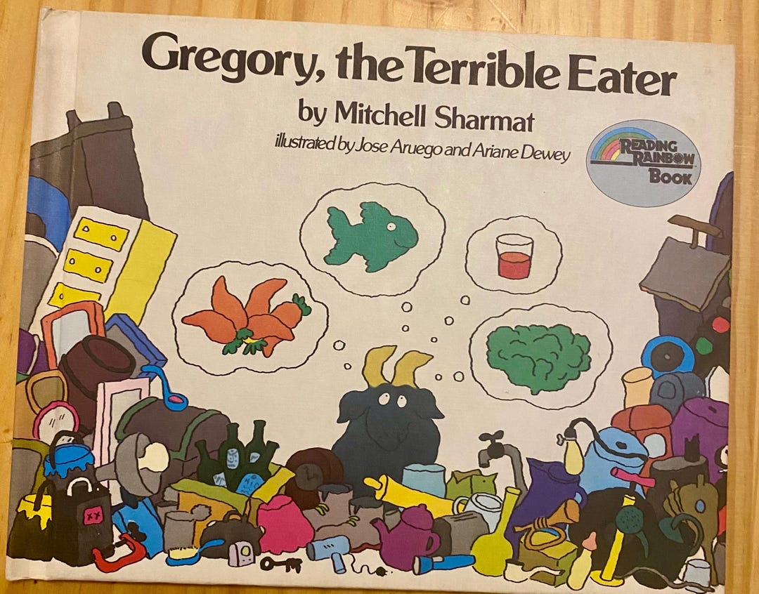 Gregory, the Terrible Eater By: Mitchell Sharmat (HC, 1980) - Etsy