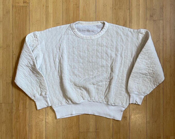 Vintage 70’s / 80’s Quilted Thermal Shirt Ribbed Thermal Longsleeve ...