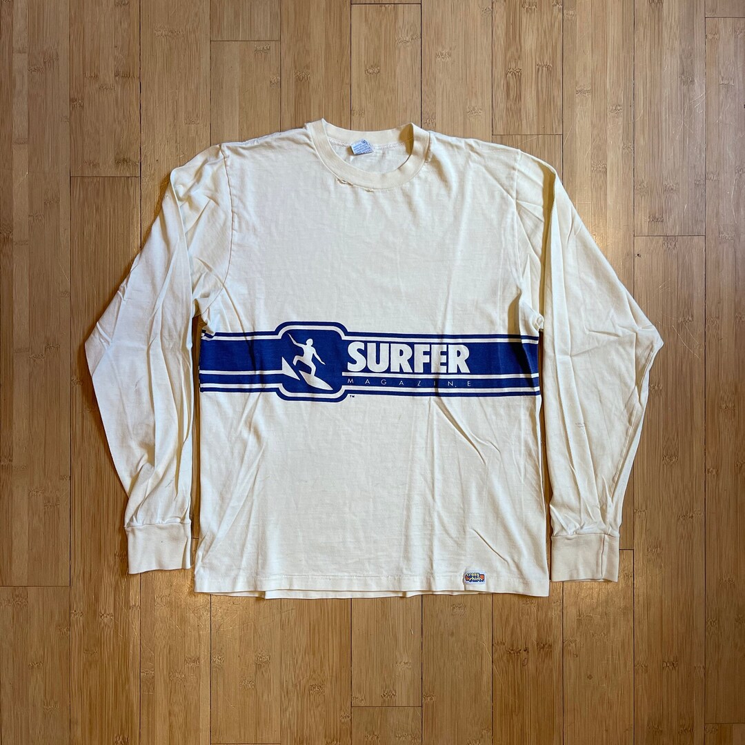 Vintage 80s / 90s Surfer Magazine Long Sleeve Tshirt 1980s Surfing VTG ...