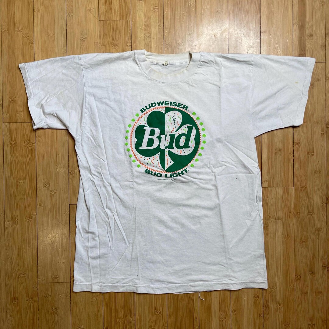 1990s Budweiser Tshirt Bud Light 90s Screen Stars St Patricks Day - Etsy