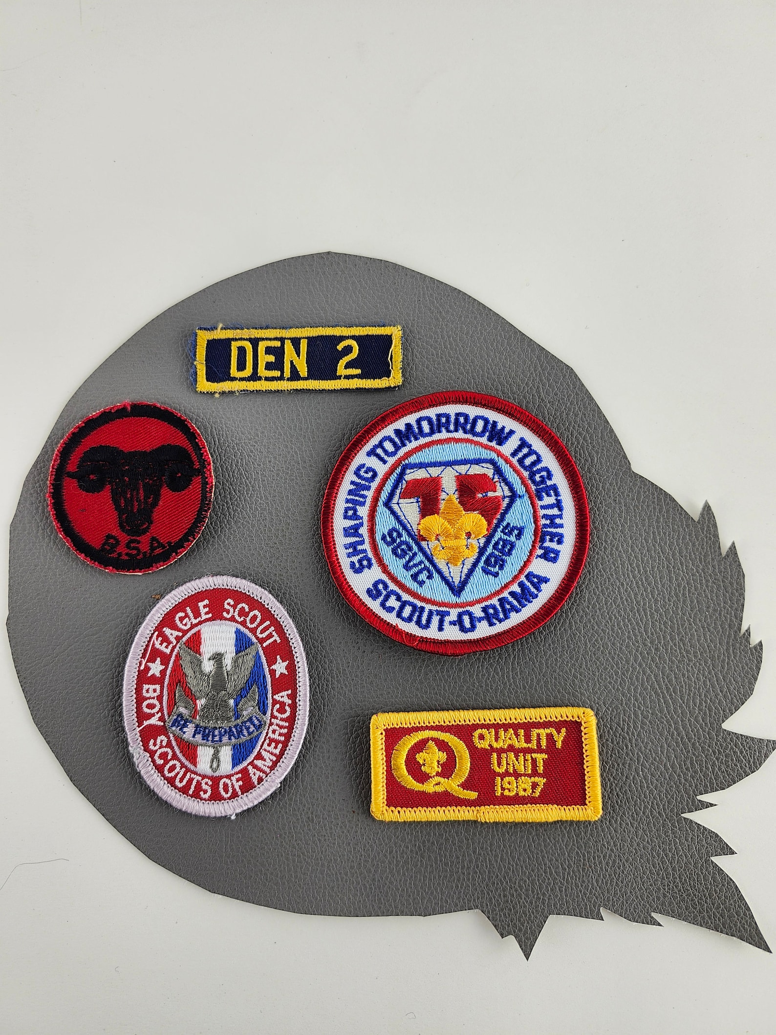 Vintage 80s Eagle Scout Boy Scouts of America Iron on Patches, BSA Ram ...