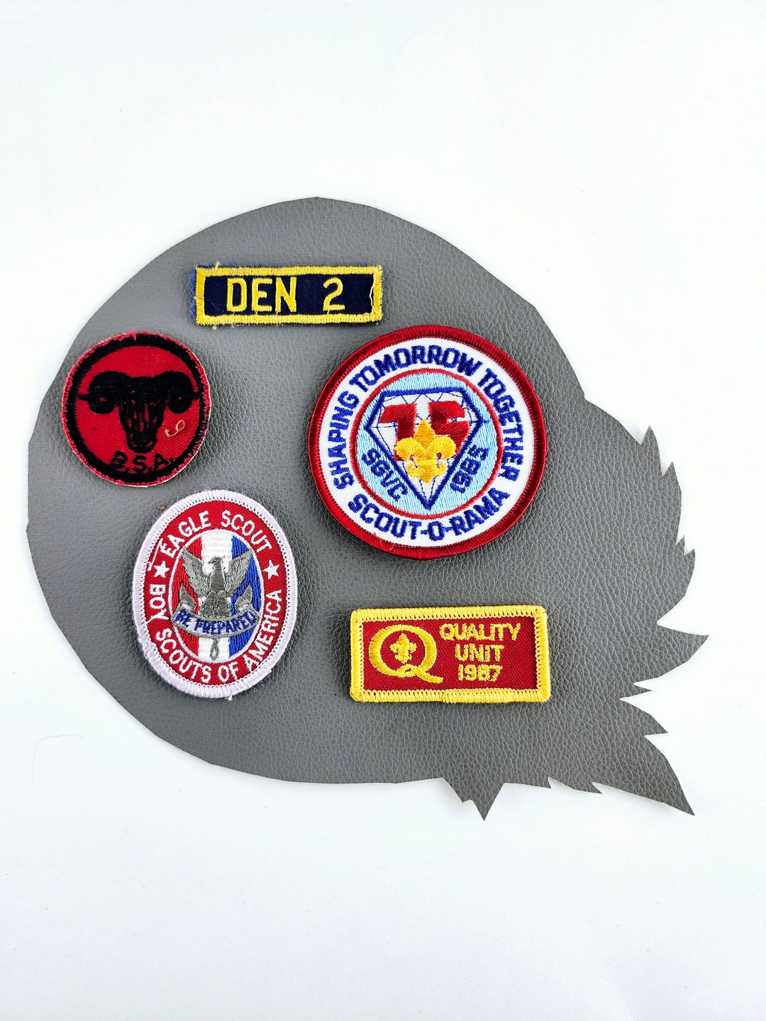 Vintage 80s Eagle Scout Boy Scouts of America Iron on Patches, BSA Ram ...