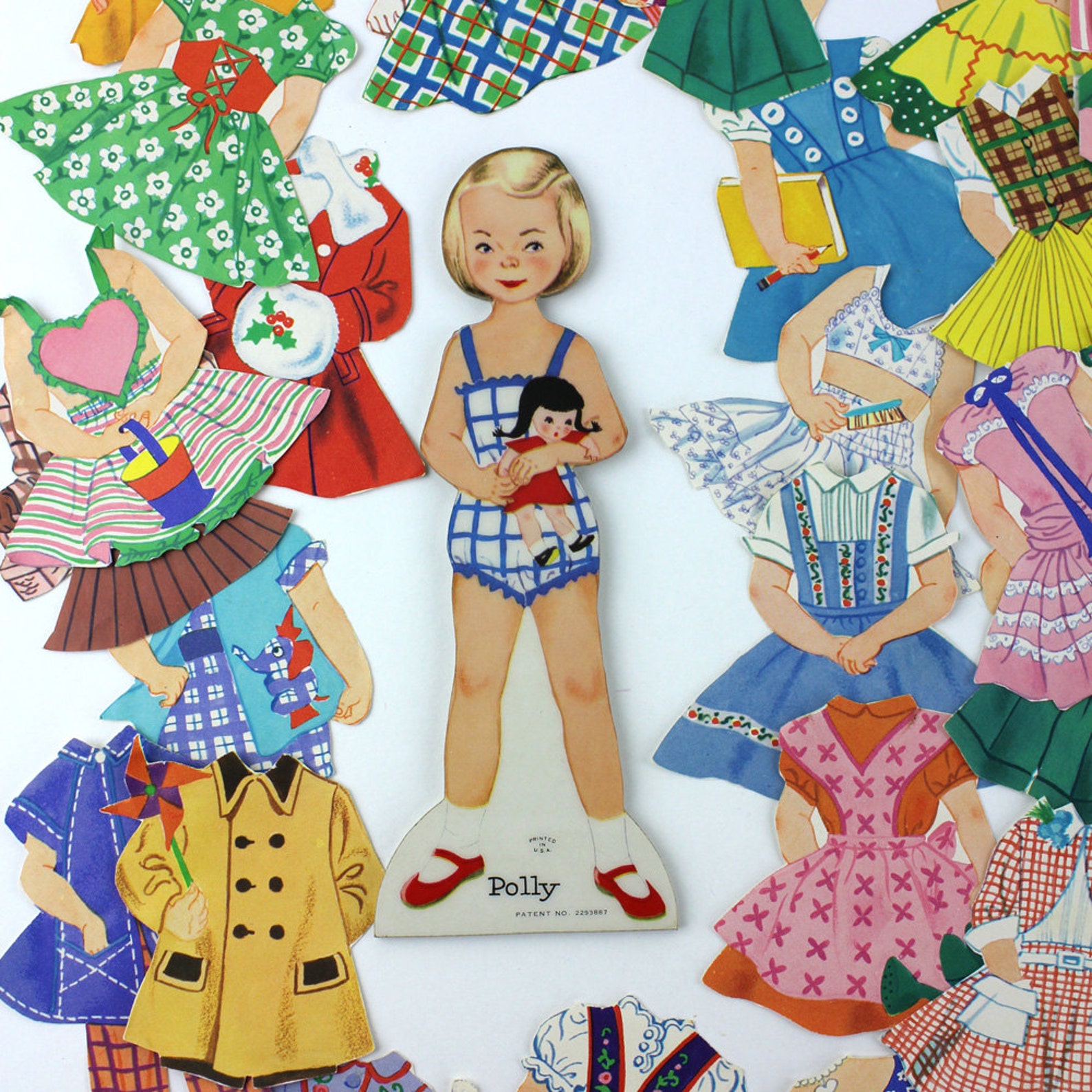Polly & Peter Vintage Paper Dolls - Etsy UK