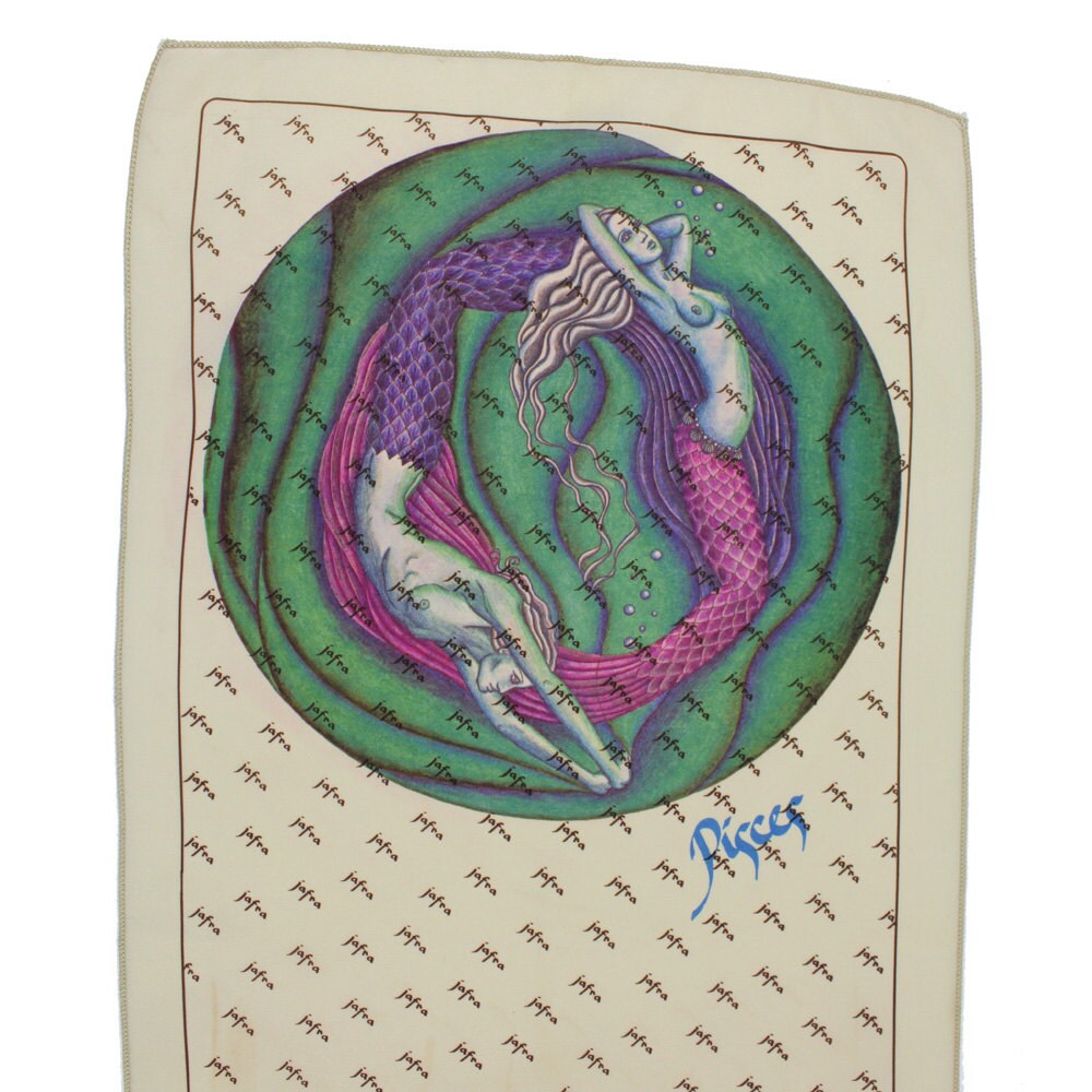 Jafra Astrology Horoscope Scarf Gemini Sagittarius Pisces - Etsy
