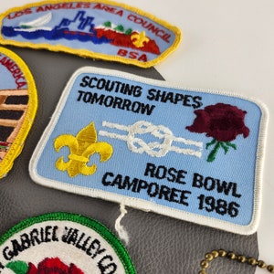 Boy Scout Badges Iron on Patches Vintage 1980s Tournament of Roses ...