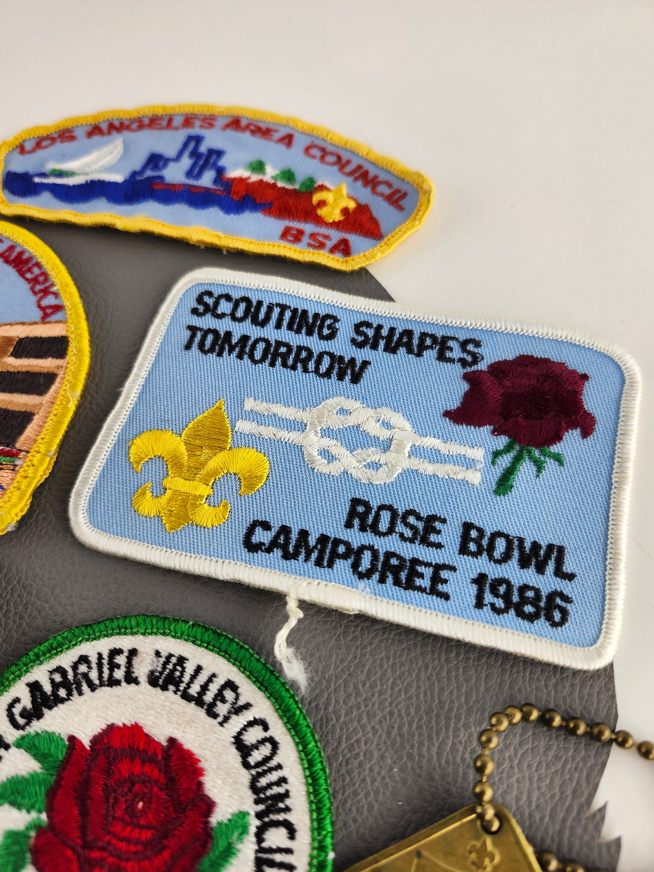 Boy Scout Badges Iron on Patches Vintage 1980s Tournament of Roses ...