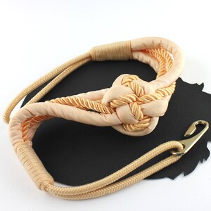 Peach Braided Rope Vintage Belt - Etsy