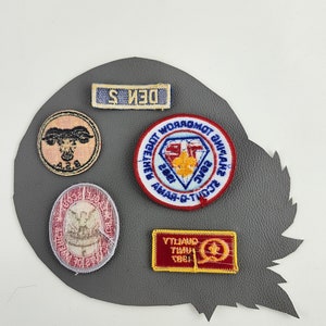 Vintage 80s Eagle Scout Boy Scouts of America Iron on Patches, BSA Ram ...