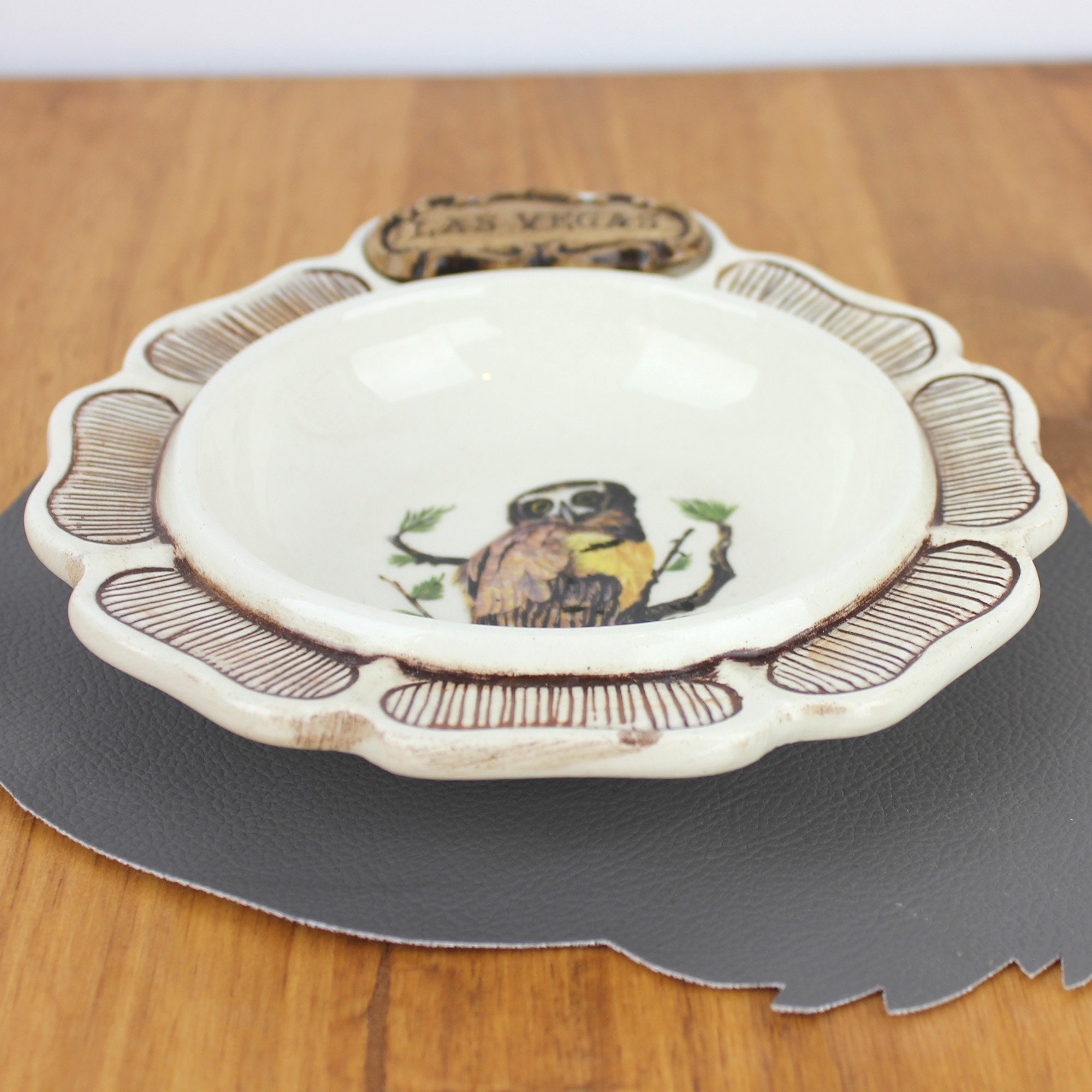Las Vegas Vintage Owl Ashtray Bowl - Etsy