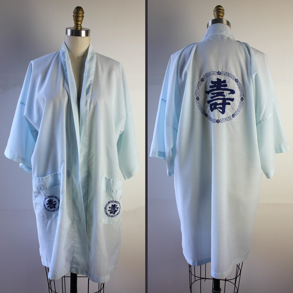Baby Blue Kimono Robe - Etsy