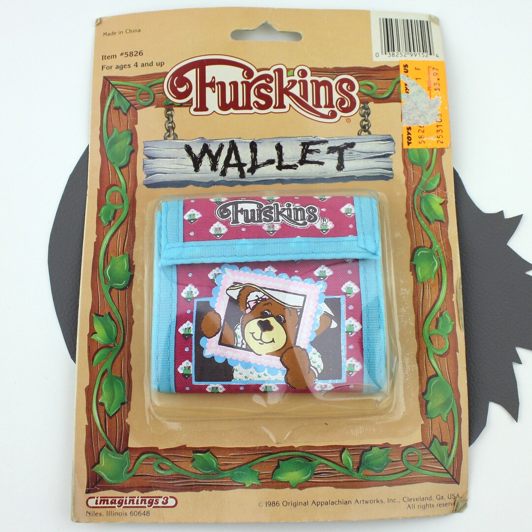 1980s Furskins Wallet / Vintage Furskins Canvas Wallet / Teddy - Etsy