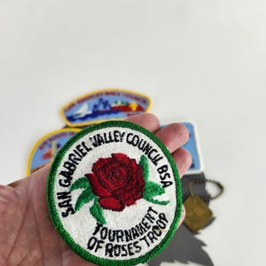 Boy Scout Badges Iron on Patches Vintage 1980s Tournament of Roses ...